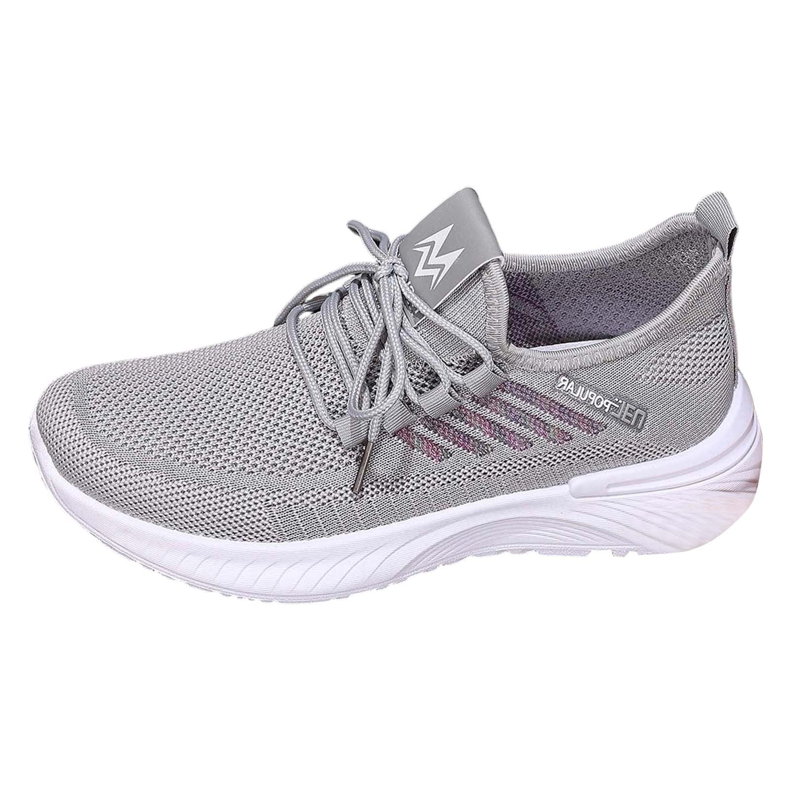 Fashion Sneakers Breathable Mesh Running Shoes Effortless Slip-On ...
