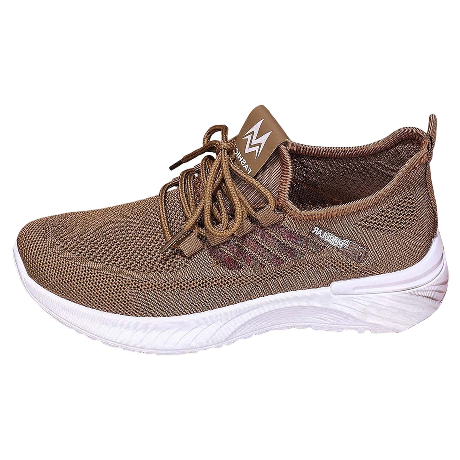 Fashion Sneakers Breathable Mesh Running Shoes Effortless Slip-On ...