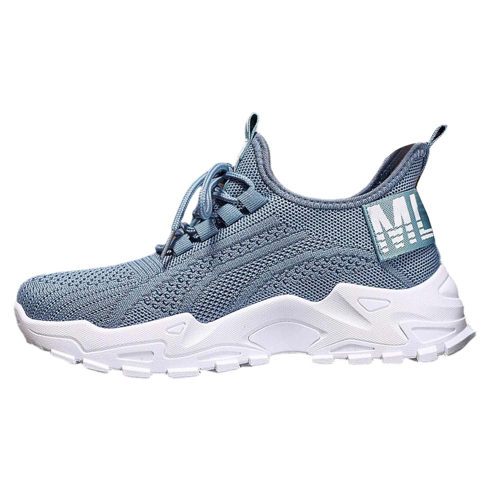 Fashion Sneakers Breathable Mesh Running Shoes Effortless Slip-On ...