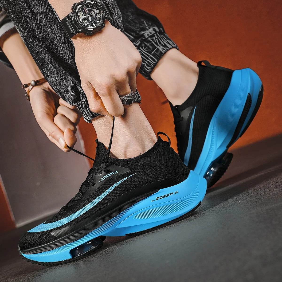 Fashion Sneakers Unisex Round Toe Running Shoe Men Shoes Women Trainer ...