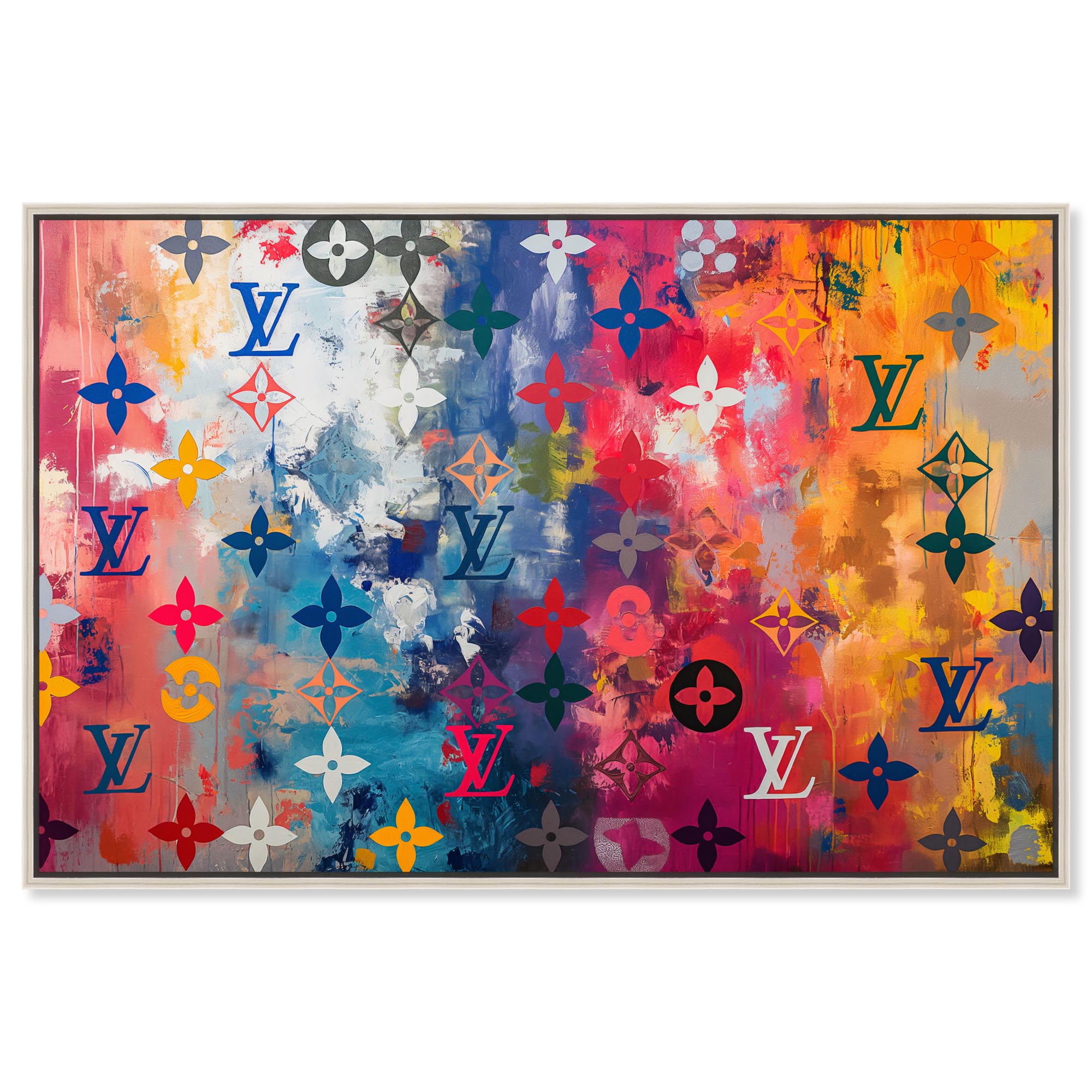 Fashion Spectrum Canvas Glam Urban Art by Art Remedy, Silver Frame, 24" x 16" - Walmart.com