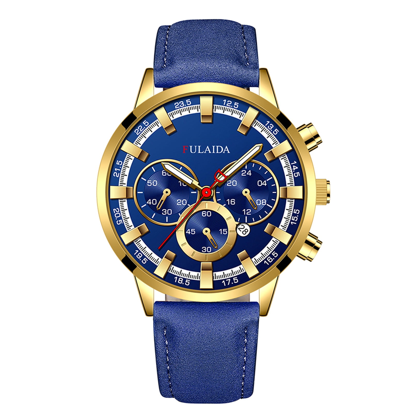 Fashion Sport Men's Stainless Steel Belt Band Quartz Analog Wrist Watch ...