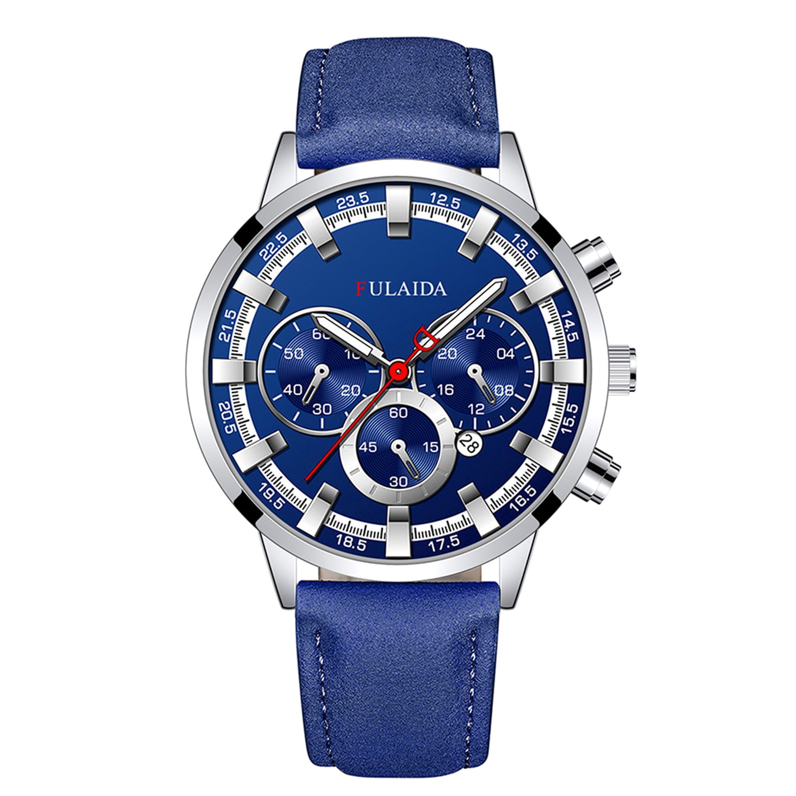 Fashion Sport Mens Stainless Steel Case Belt Band Quartz Analog Wrist