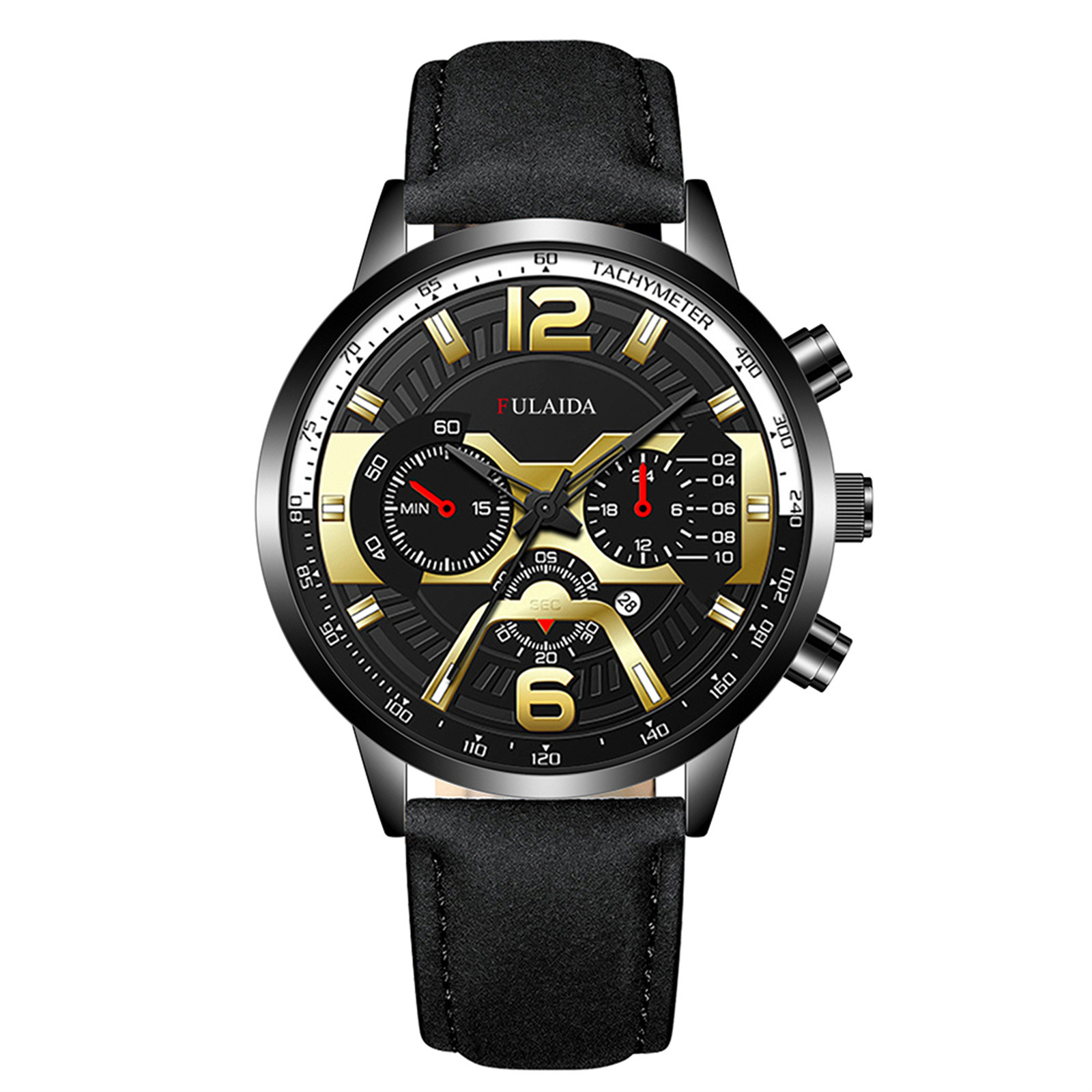 Fashion Sport Men's Stainless Steel Case Belt Band Quartz Analog Wrist ...