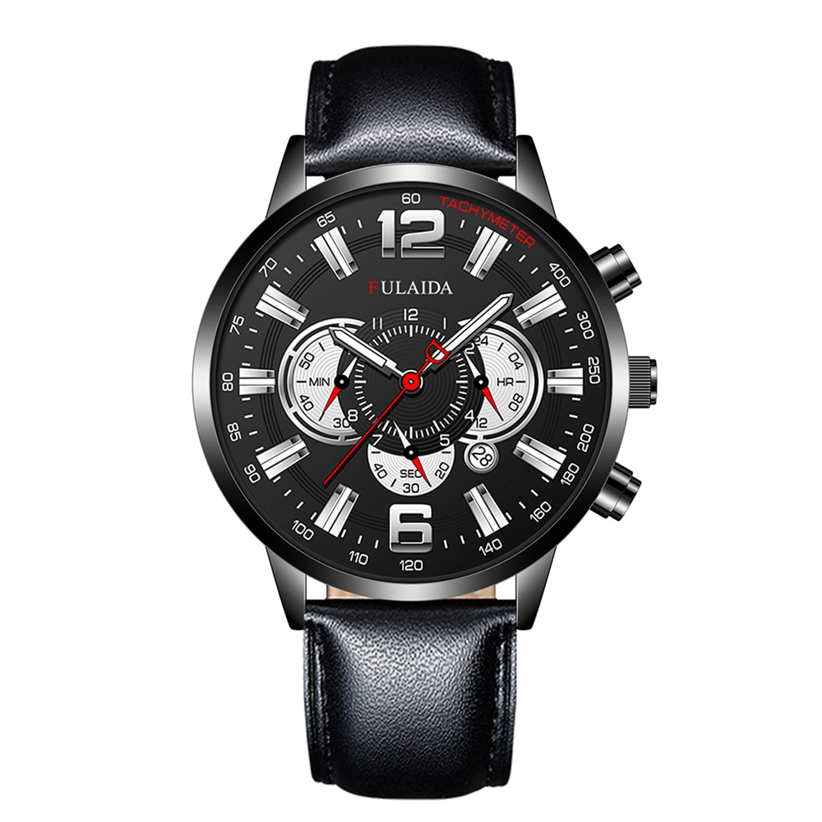 Fashion Sport Men's Stainless Steel Case Belt Band Quartz Analog Wrist ...