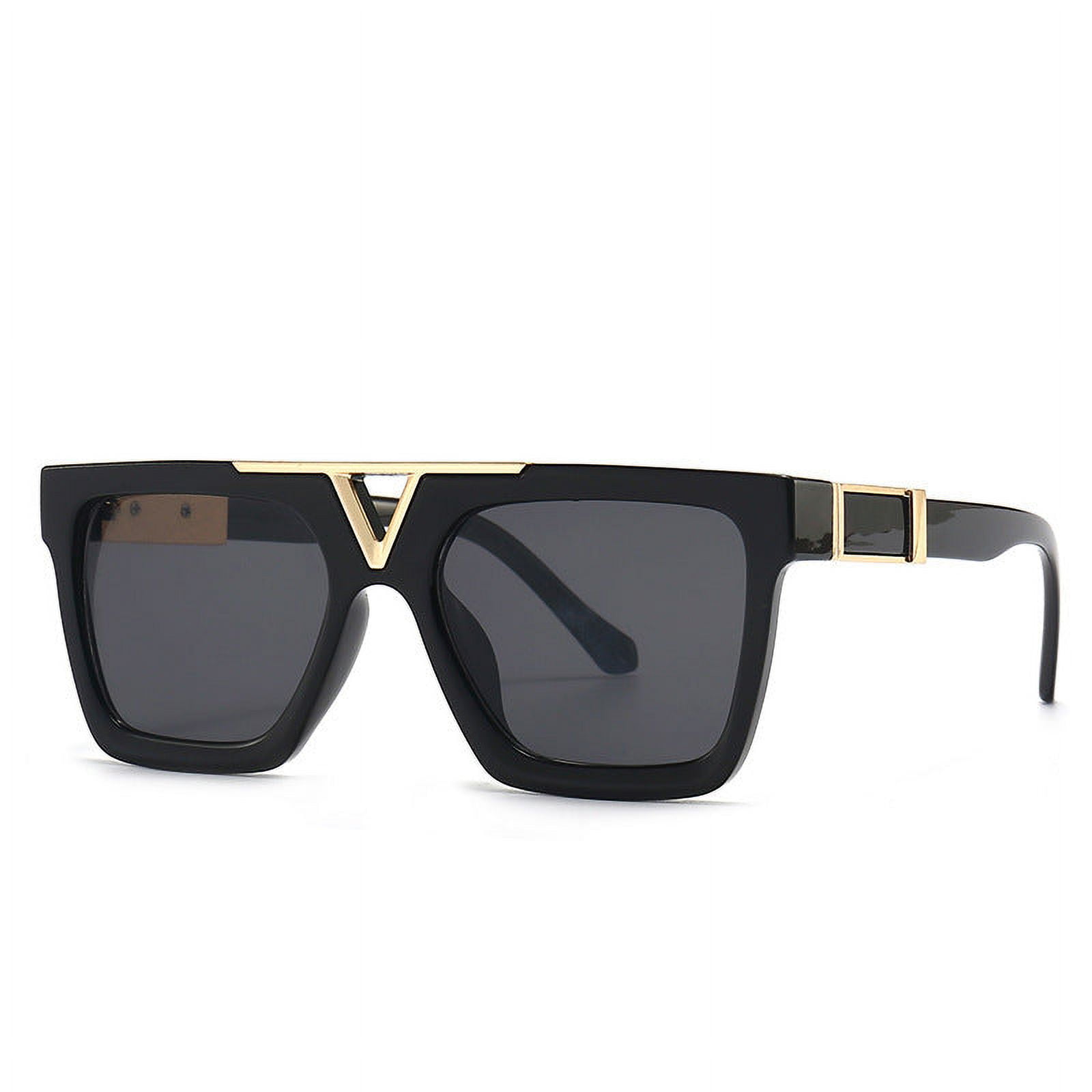 Fashion Square Sunglasses for Men and Women - Trendy Retro Style with ...