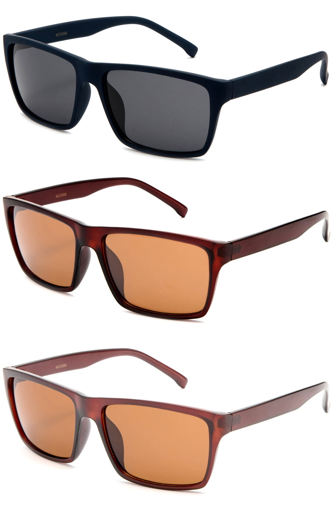 Fashion Squared Sunglasses UV 400 Protection For Men , Brown, Matt ...