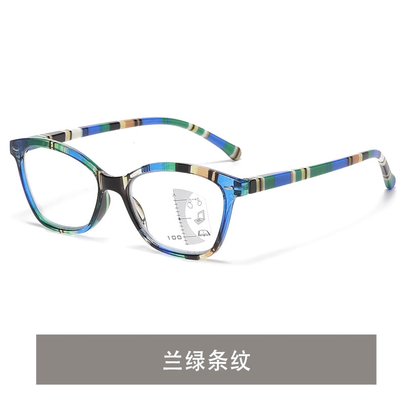 Fashion Stripe Frame Blue Light Glasses, Anti-Eye Strain Gaming Eyewear ...