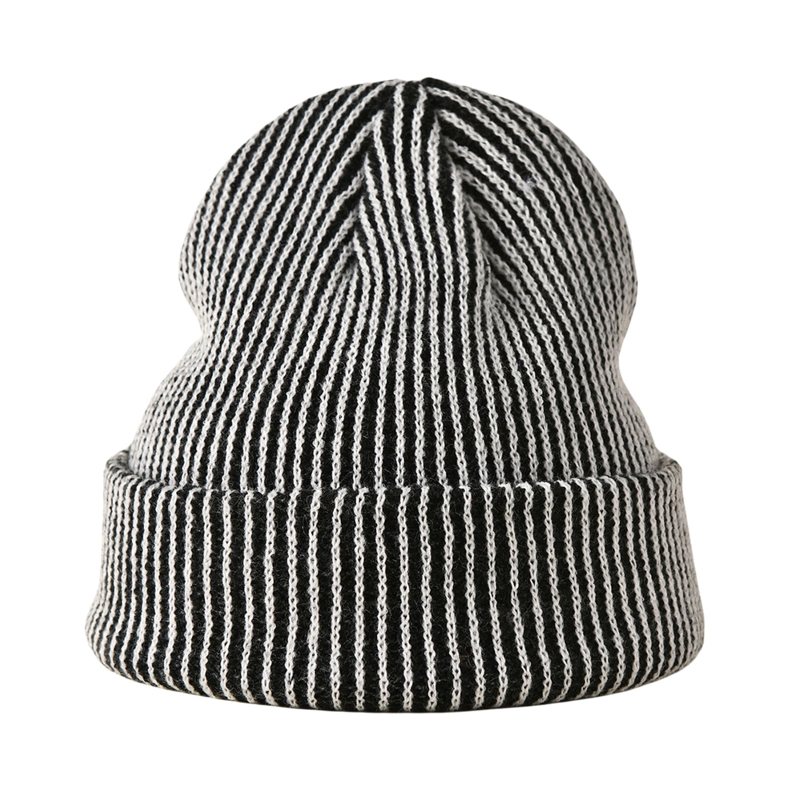 Fashion Striped Caps for Street Wear Dancing Thick Brimless Hat for ...