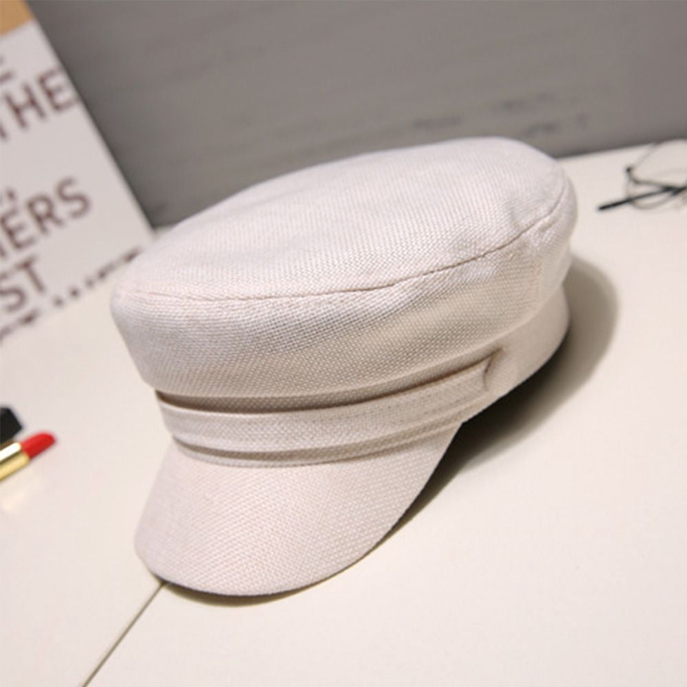 Fashion Summer Cotton Linen Women Flat Cap Berets Navy Hats Octagonal ...