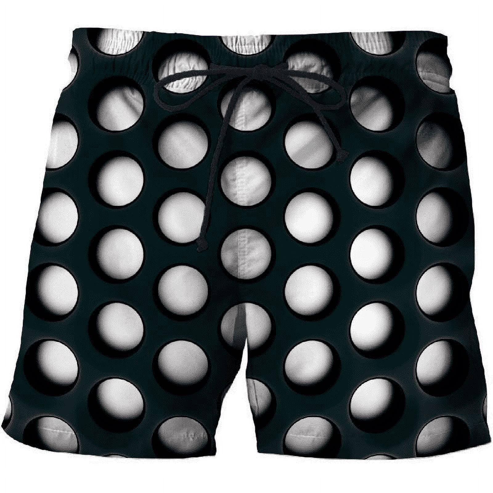 Fashion Summer Men's Shorts Geometric pattern 3D Surfing Short Beach ...