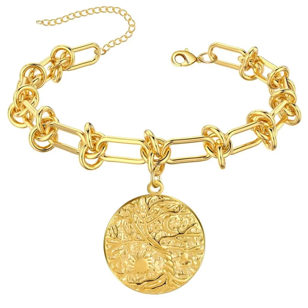 Fashion Sun Moon Pendant Couple Adjustable Chain Bracelets for Women ...