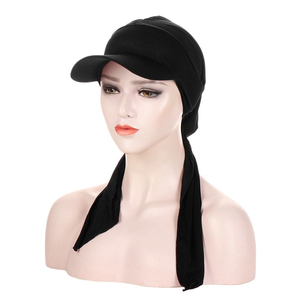 Fashion Sunscreen Headscarf Head Wrap Wrap Caps Turban Hat Muslim Hijab ...