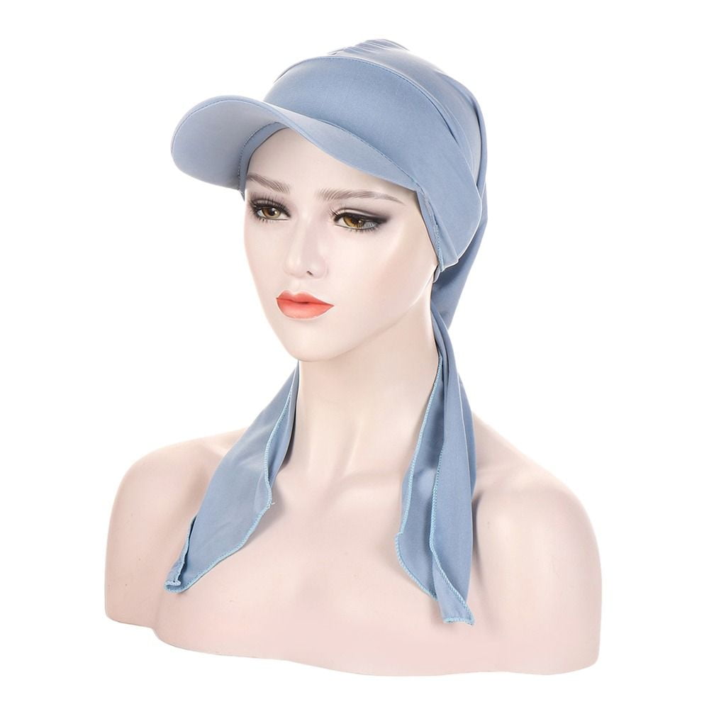 Fashion Sunscreen Headscarf Head Wrap Wrap Caps Turban Hat Muslim Hijab ...