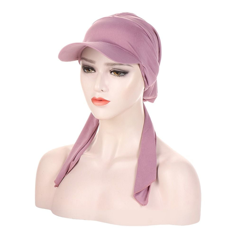 Fashion Sunscreen Headscarf Head Wrap Wrap Caps Turban Hat Muslim Hijab ...
