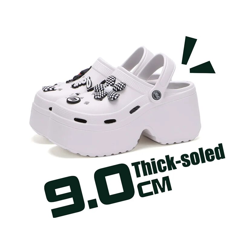 Fashion Thick Bottom Clogs for Women Chunky Platform Sandal Summer ...