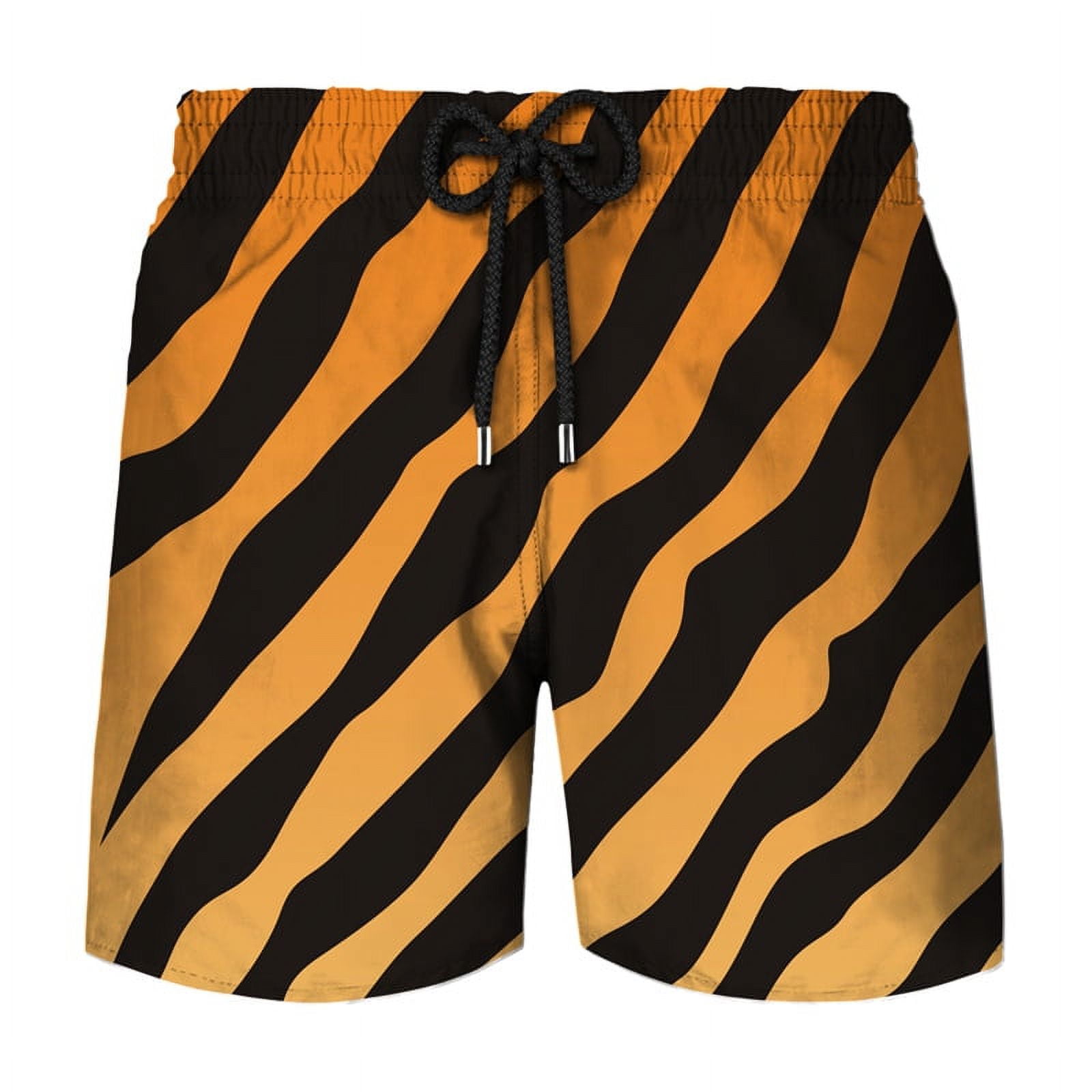 Fashion Tiger Graphic Beach Shorts Pants Men 3D Printed Hawaii Swim ...