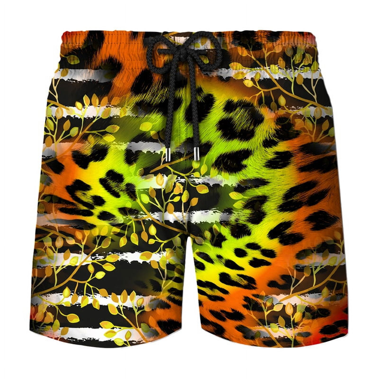 Fashion Tiger Graphic Beach Shorts Pants Men 3D Printed Hawaii Swim ...
