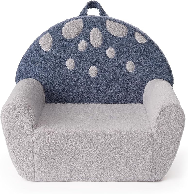 Fashion Toddler Chair Comfy, Foam Kids Chair with Soft Teddy Plush ...
