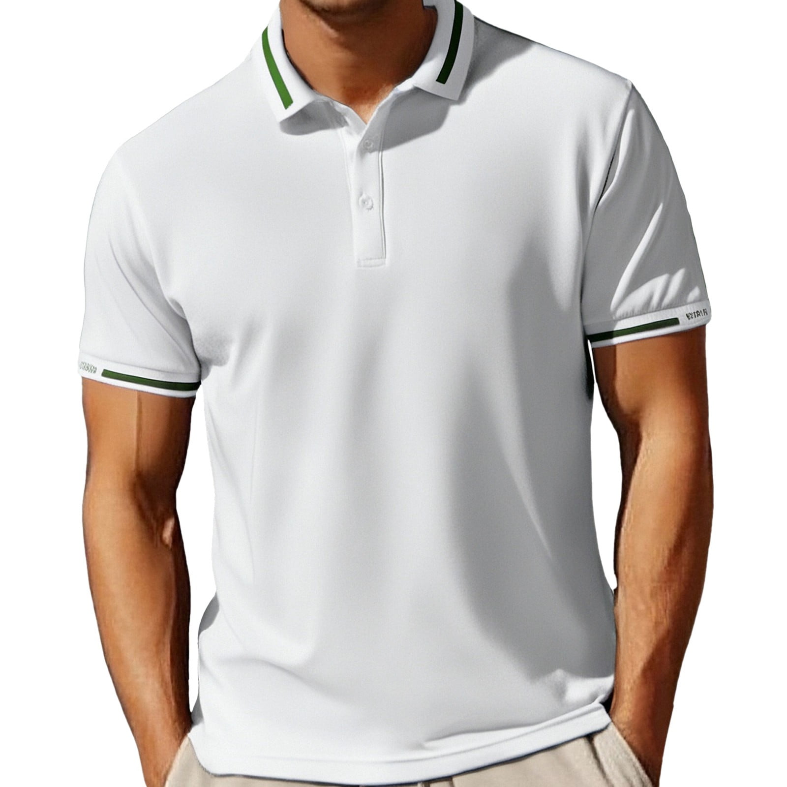 Fashion Top for Men - European Business Casual Men's Shirt Solid Color ...