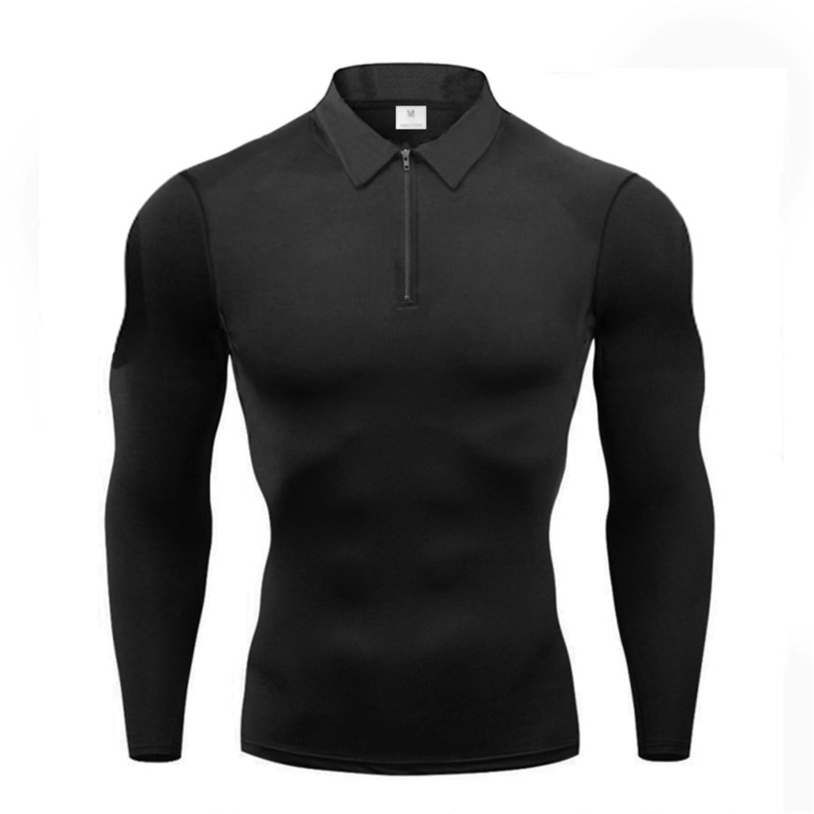 Fashion Top for Men - Men's Athletic Compression Long Sleeve Shirt ...