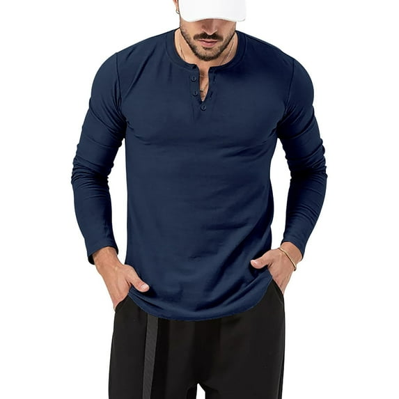 Fashion Top for Men - Men's Performance Long Sleeve Shirt for Athletic Training and Outdoor ...