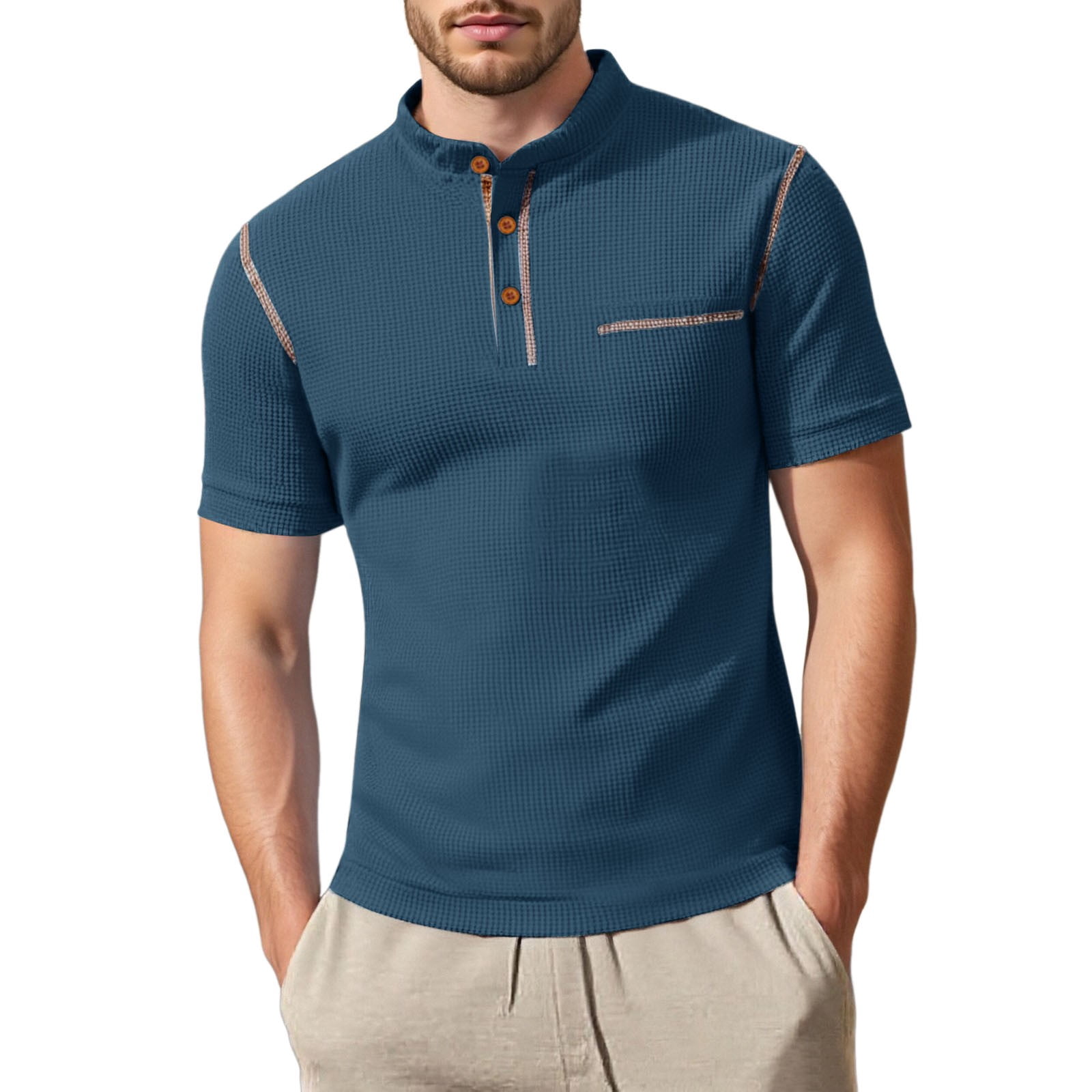 Fashion Top for Men - Men's Summer Shirt Ice Silk Mesh Fabric ...
