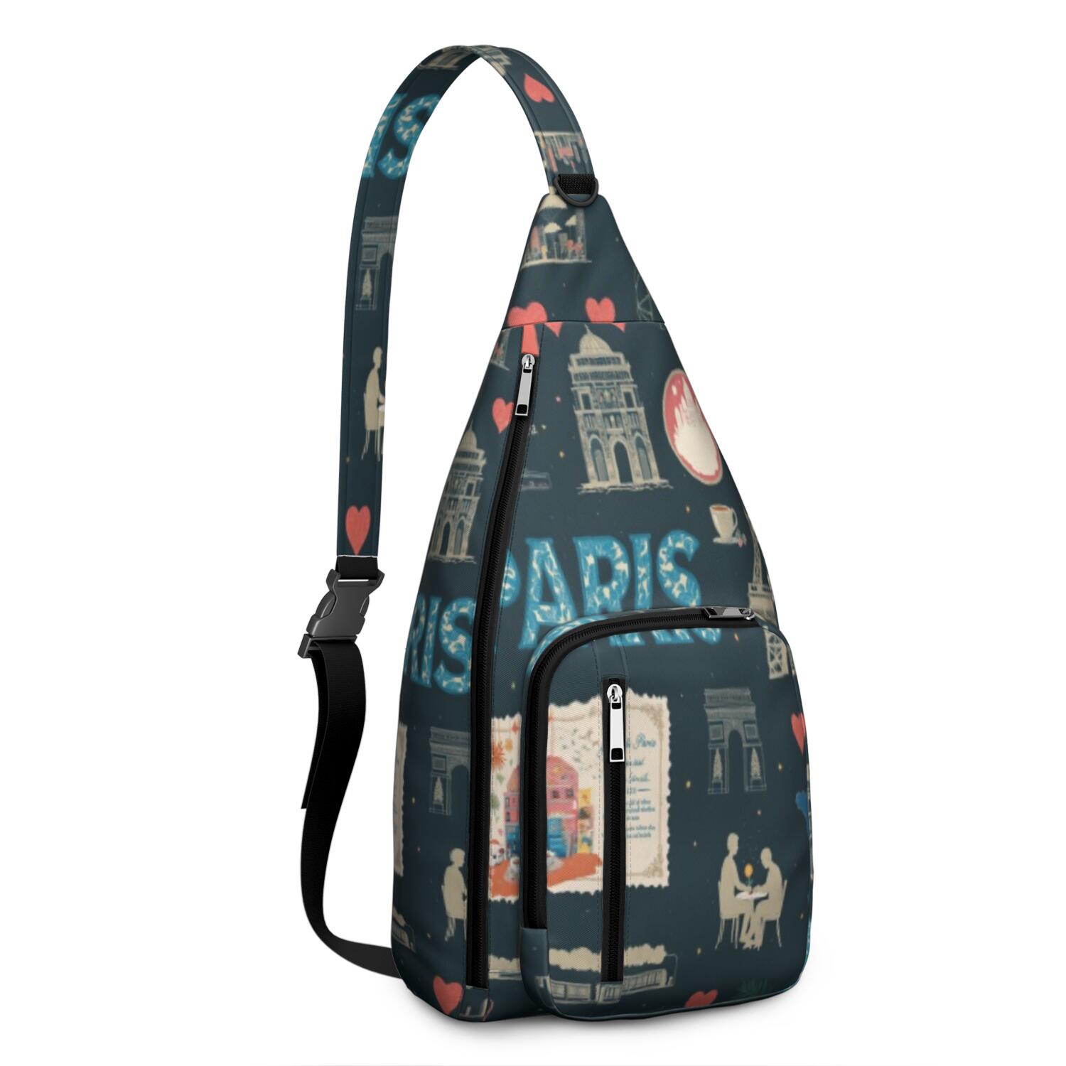 Fashion Travel Sling Bag Tower Crossbody Shoulder Backpack Adjustable ...