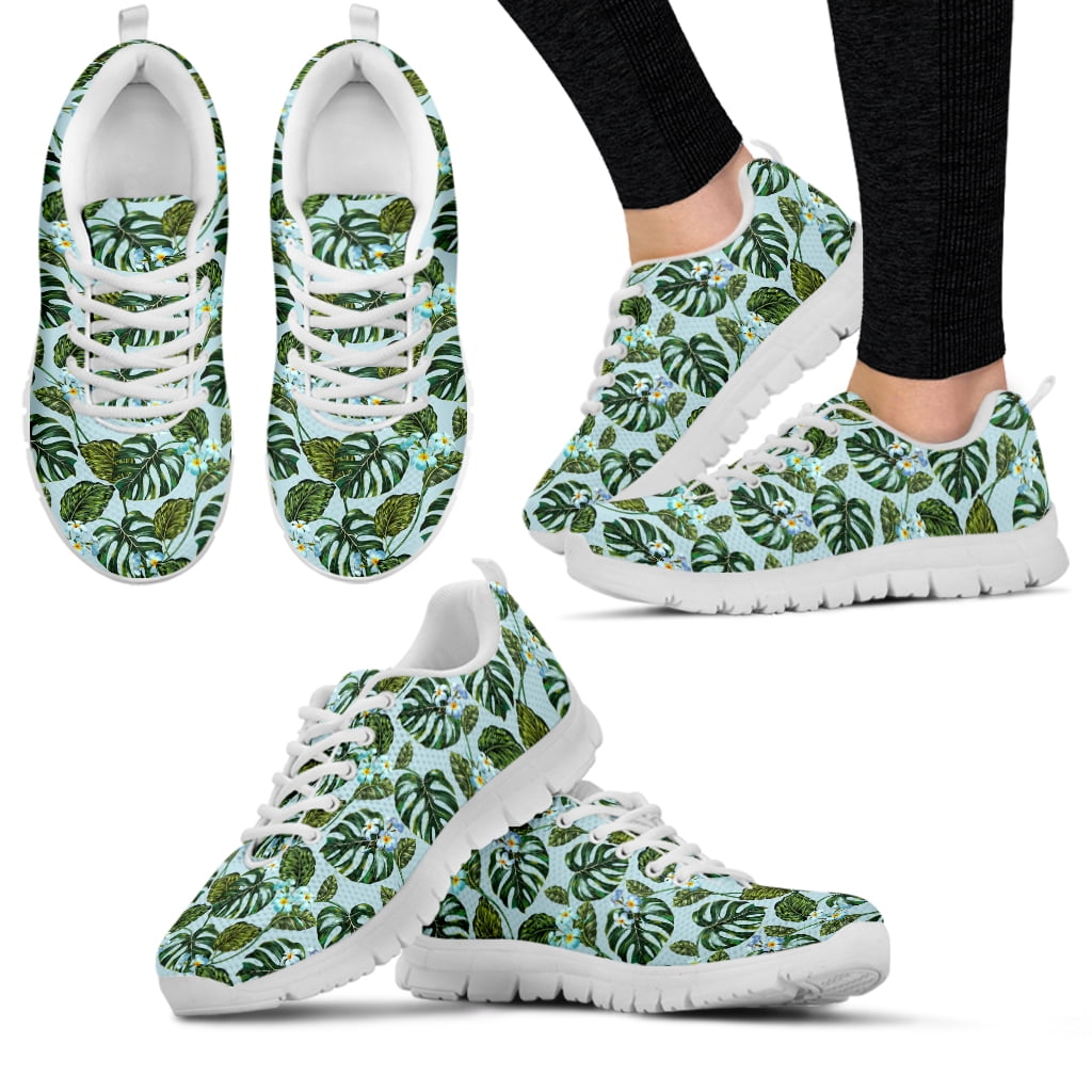 Fashion Tropical Vegetation Print Comfortable Sneakers Leaf Design ...