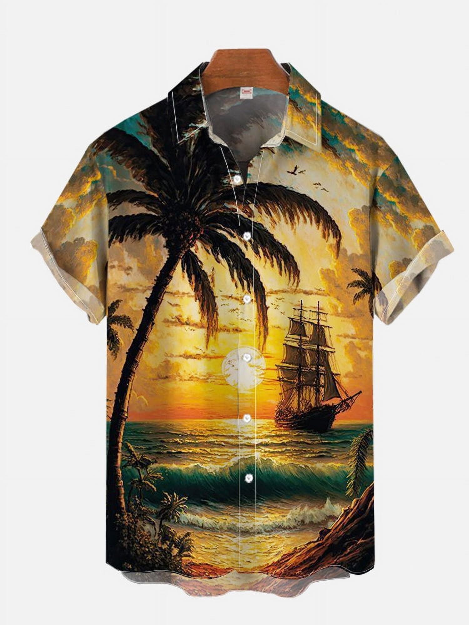 Fashion Ukiyo-E Tropical Floral and Japanese Samurai Printing turndown ...