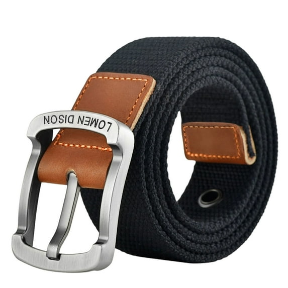 Fashion Unisex Canvas Belt Adjustable Pin Buckles Waist For Daily Use ...