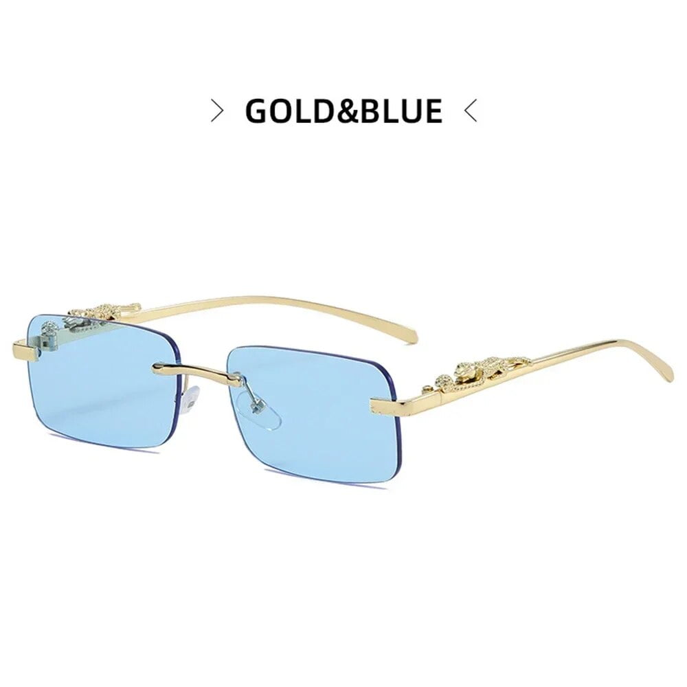 Fashion Vintage Rimless Square Sunglasses Women Men Luxury Brand ...