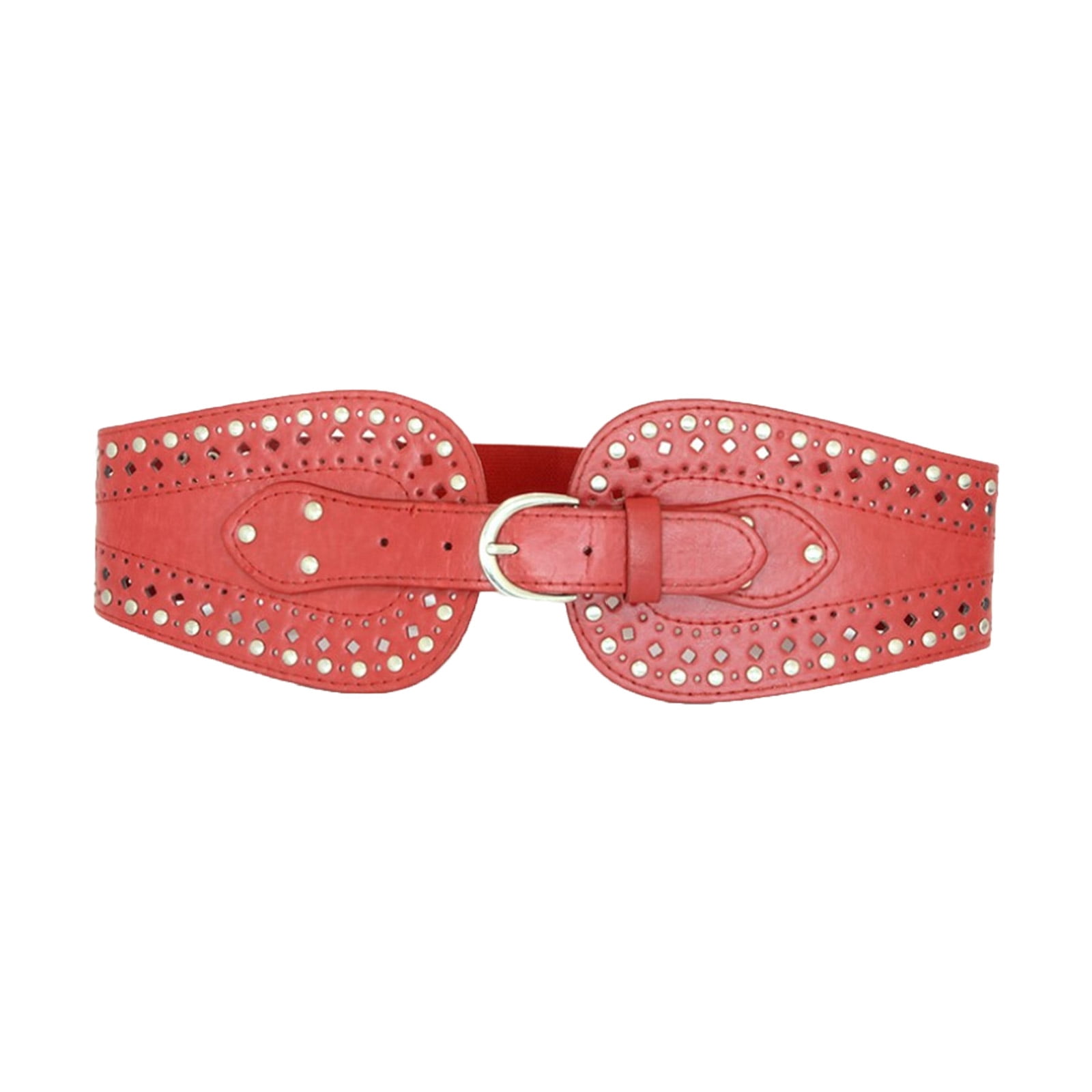 Fashion Wide Belt Durability PU Leather Waist Belt Street Styles ...