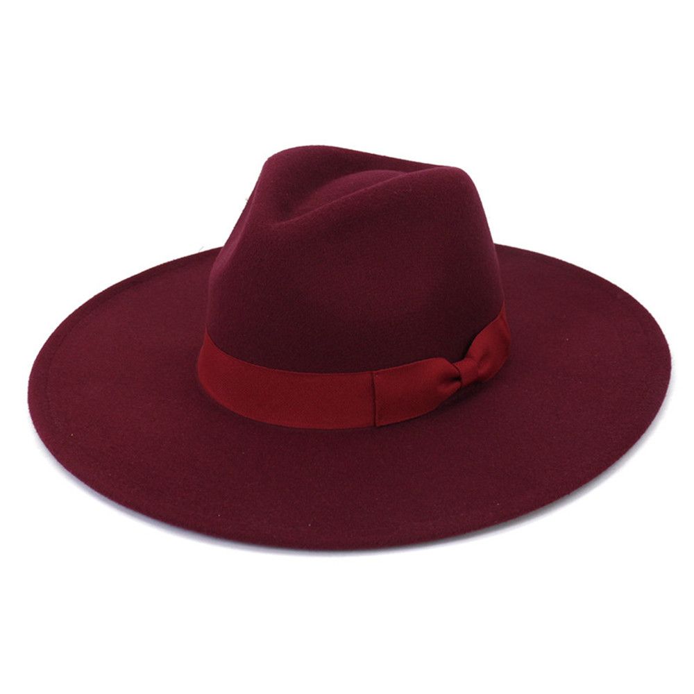 Fashion Winter Wedding Jazz Flat Brim Peach Heart Top Top Hat Fedoras ...