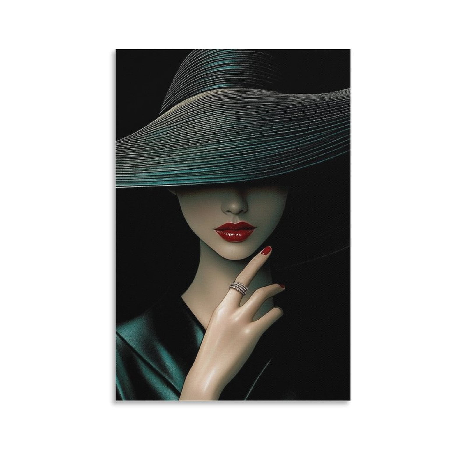 Fashion Woman Mural Room Aesthetic Poster Print Art Wall Painting ...
