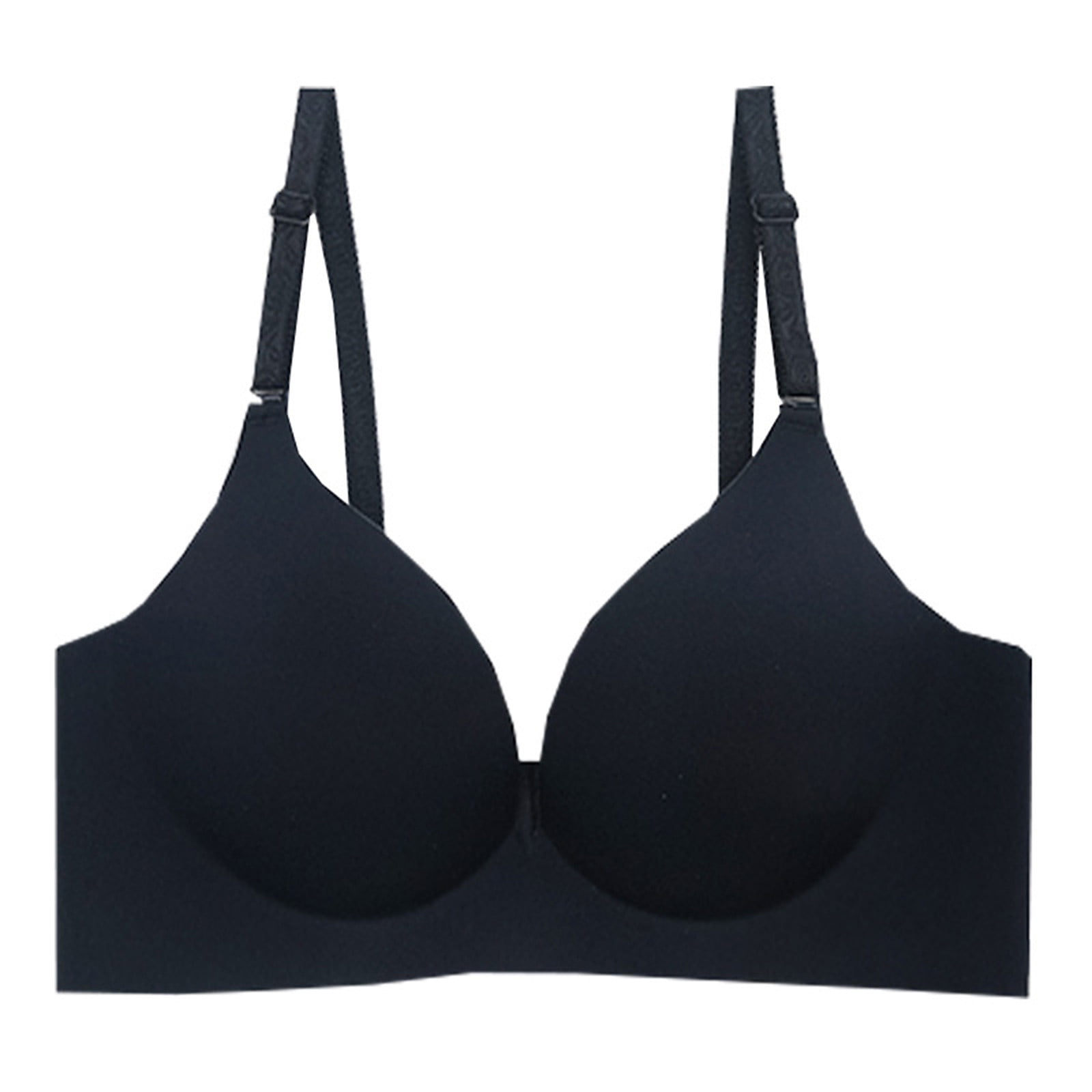 Fashion Women Large Size Bra, Solid Color, No Rims, Fixed Cup ...