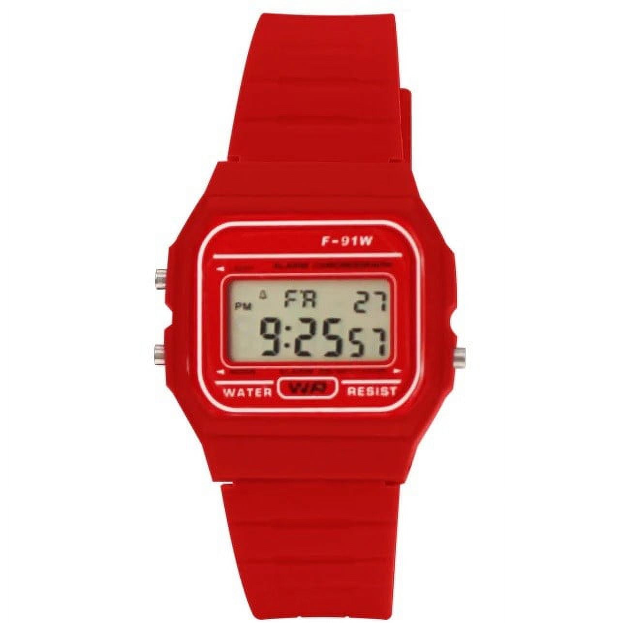 Fashion Women Men's Water Resist Plastic Band Retro Style Sports ...