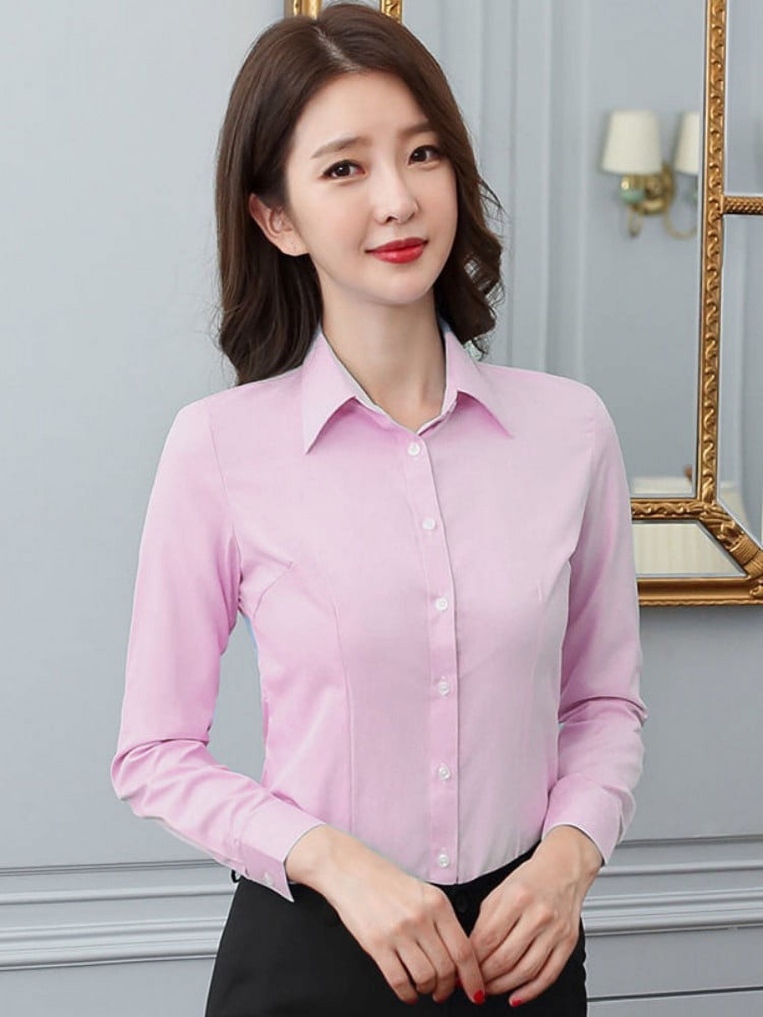 Fashion Women Shirt White Shirt Female Long-sleeve Professional Shirt ...