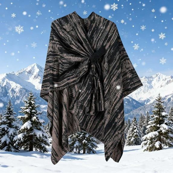 Fashion Women Warm Solid Color Sequin Comfy Casual Regular Solid Wraps ...