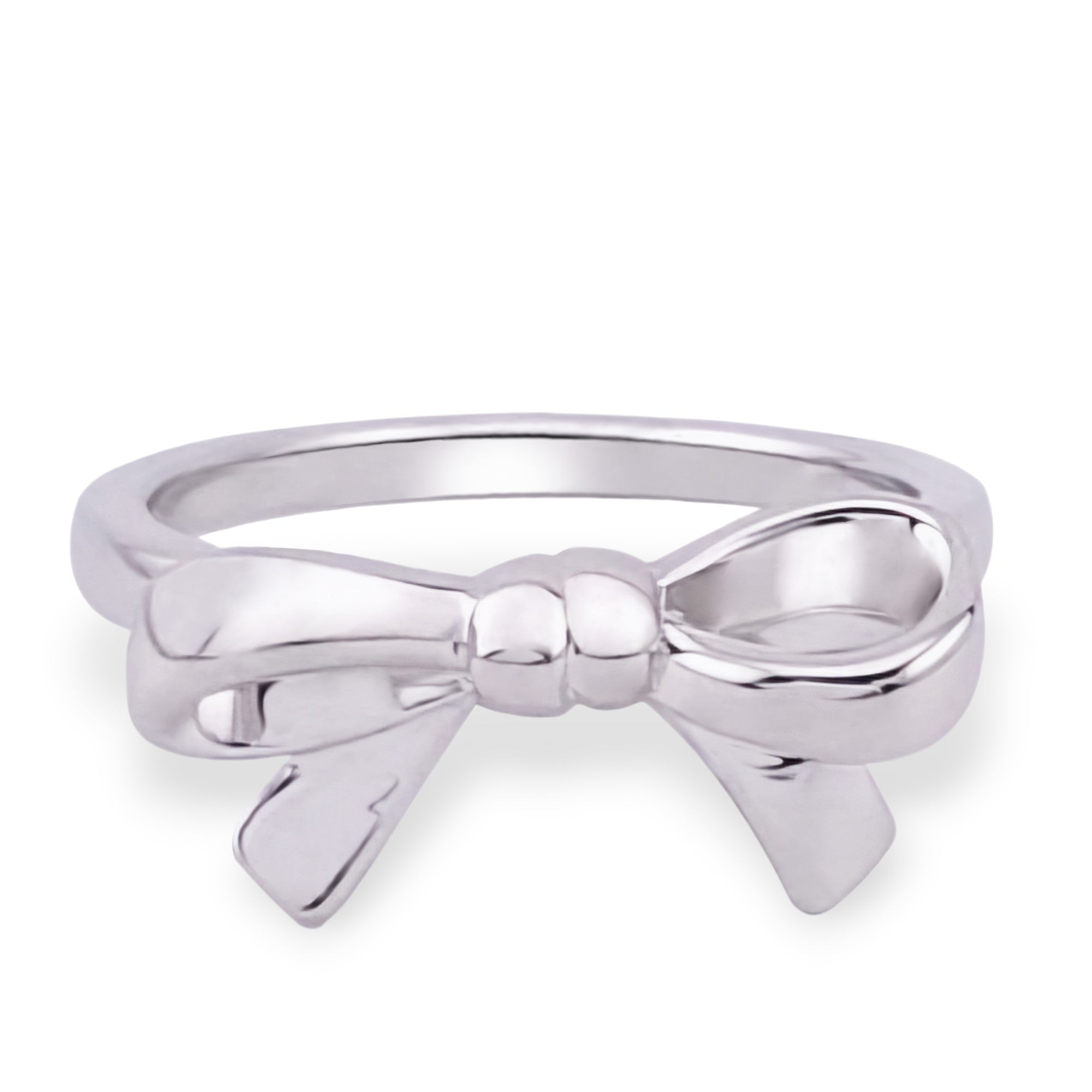 Fashion Women's 925 Sterling Silver Bow Ring-Silver / 6 - Walmart.com