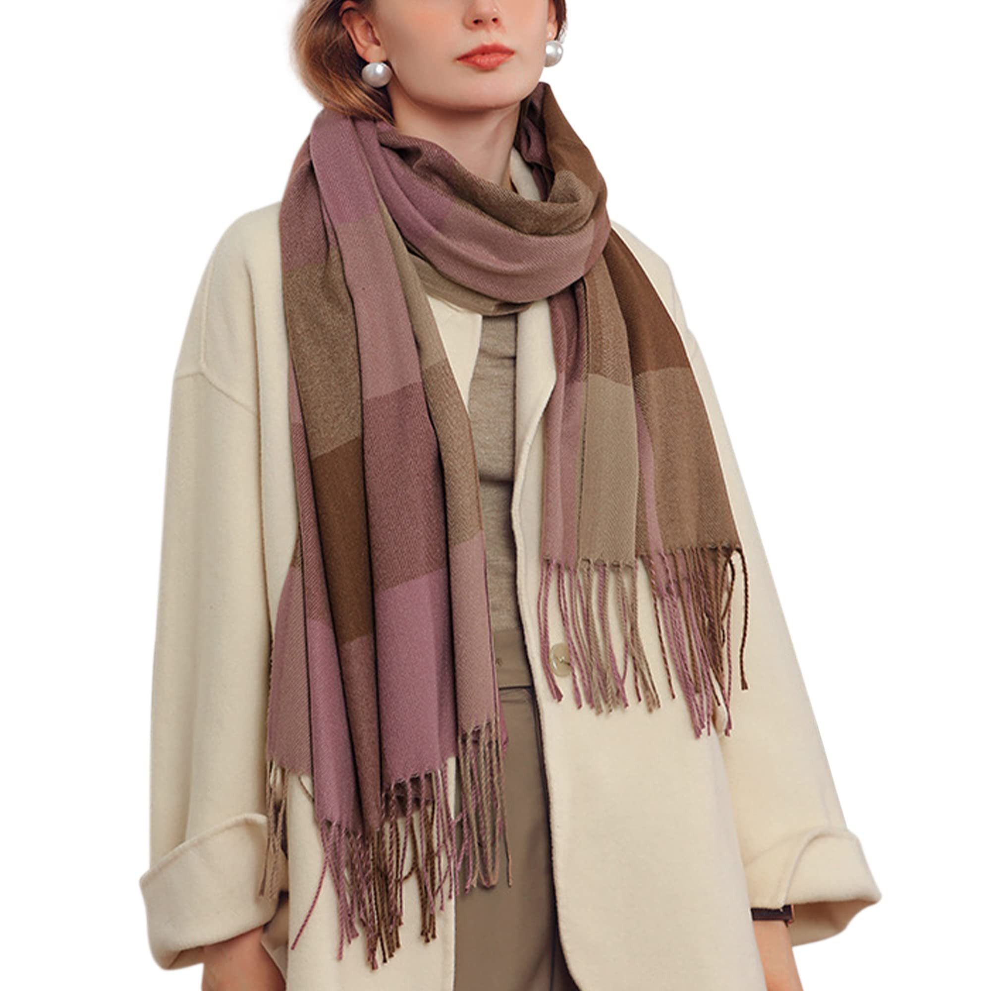 Fashion Women's Scarf Lightweight Long Scarfs Luxury Lady Classic Solid ...