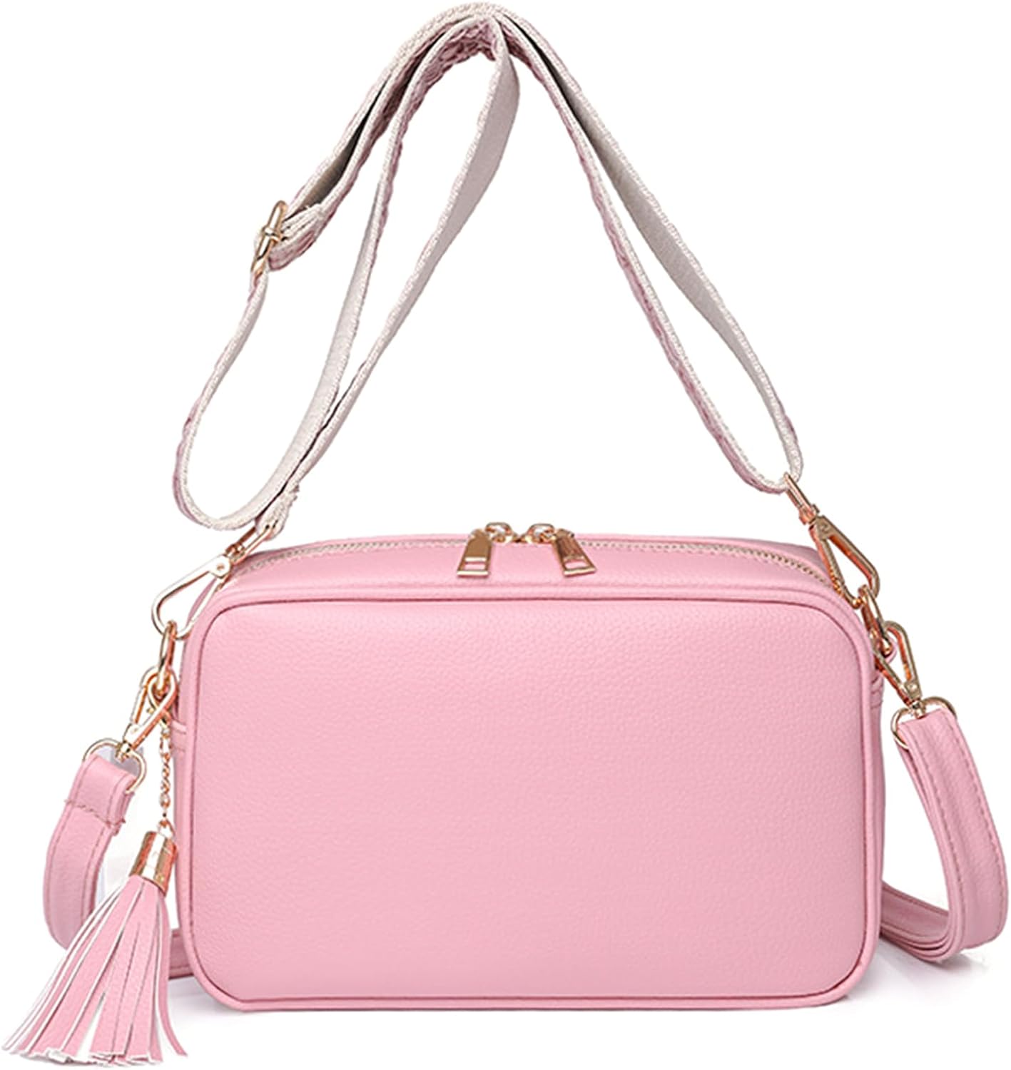 Fashion Women's Small Shoulder Bag Zipper Satchel Bags Multi-Pocket ...