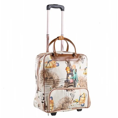 Fashion Women travel Business Boarding bag ON wheels trolley bags large ...