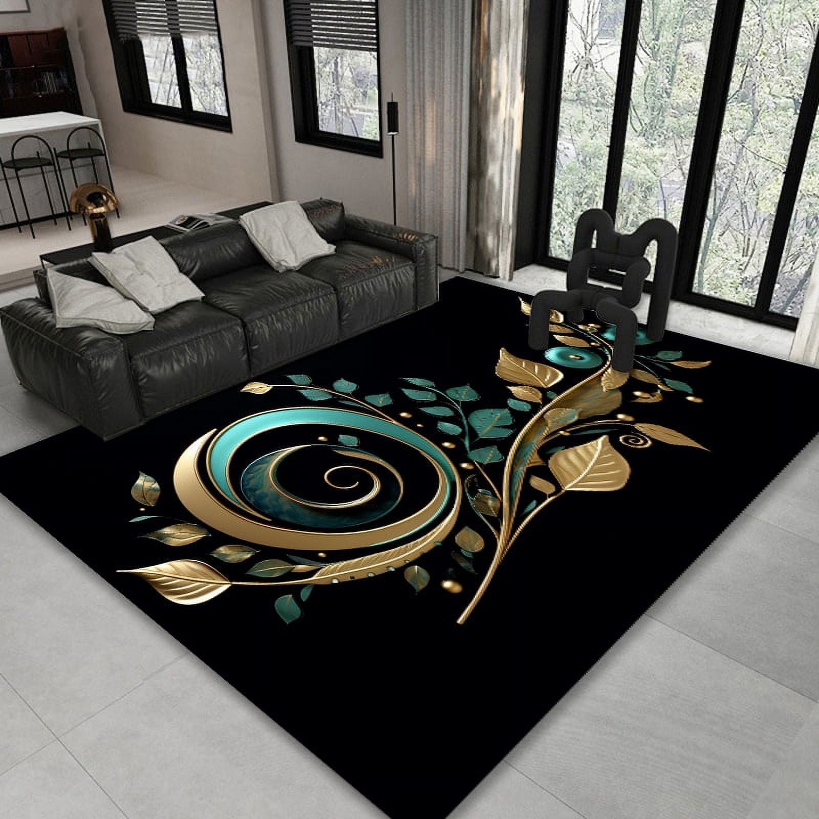Ins Green Light Luxury Carpets for Living Room Room r Bedroom Carpet ...