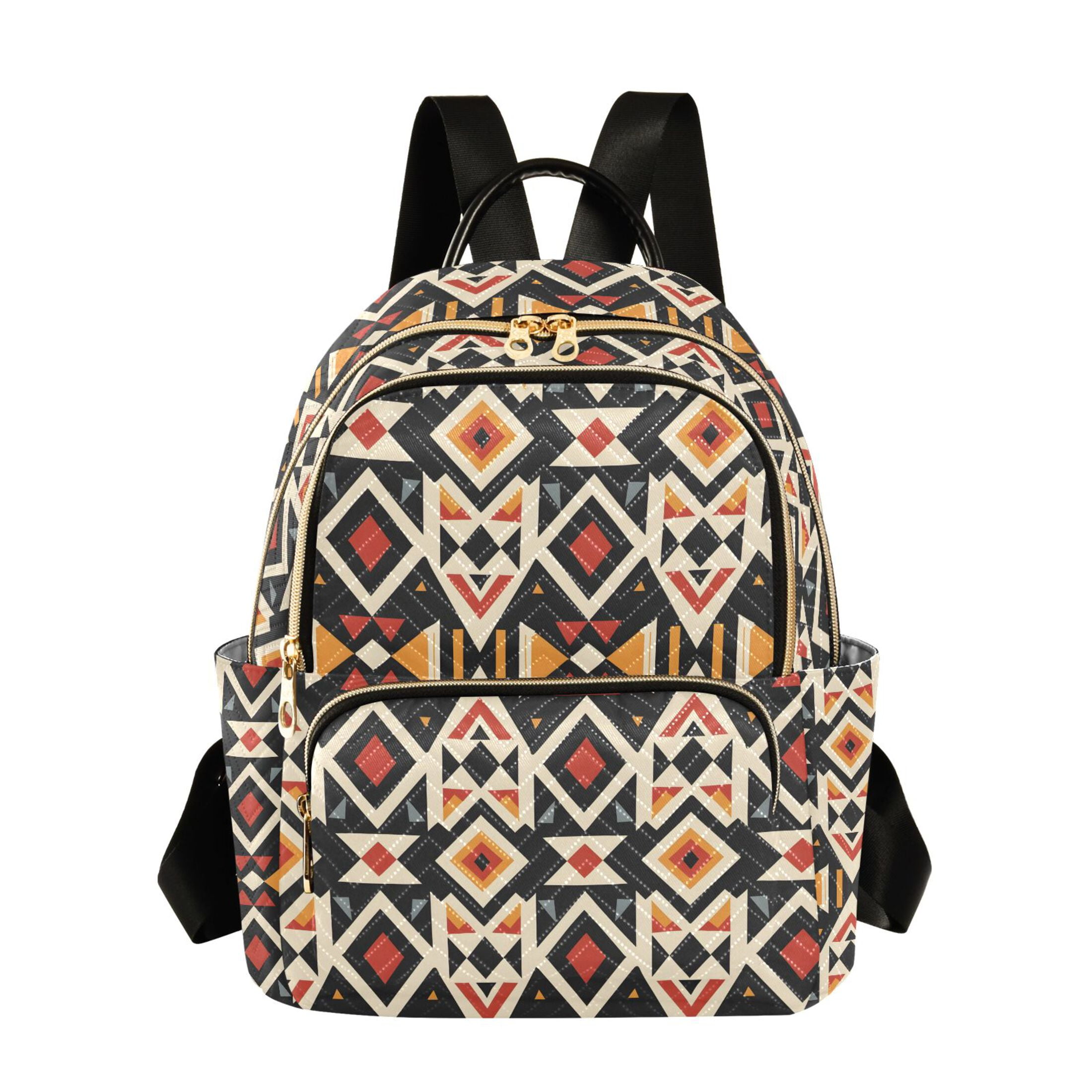 Fashion backpack Ethnic Style with Geometric Figures quilted backpack ...
