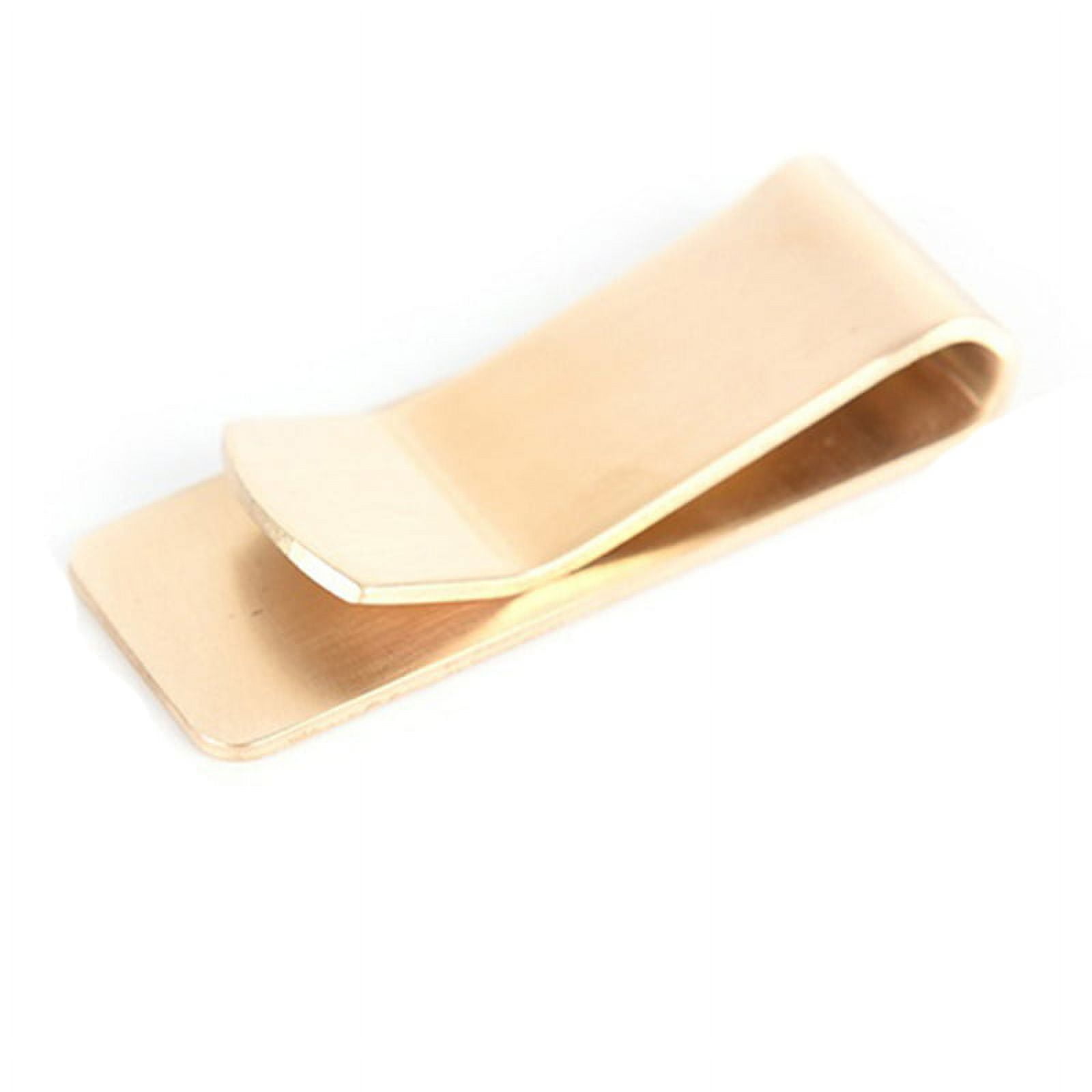 Fashion brass Money Clip Simple Dollar Cash ID Card Clamp - Walmart.com