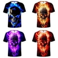 Fashion hip hop calls skull 3d t summer shirts men women short sleeve t ...