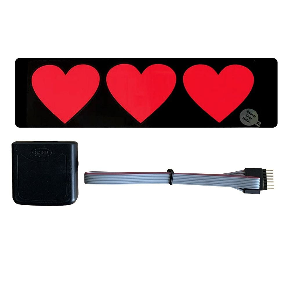 Fashion led car sticker windshield sticker car decal auto/moto safety ...