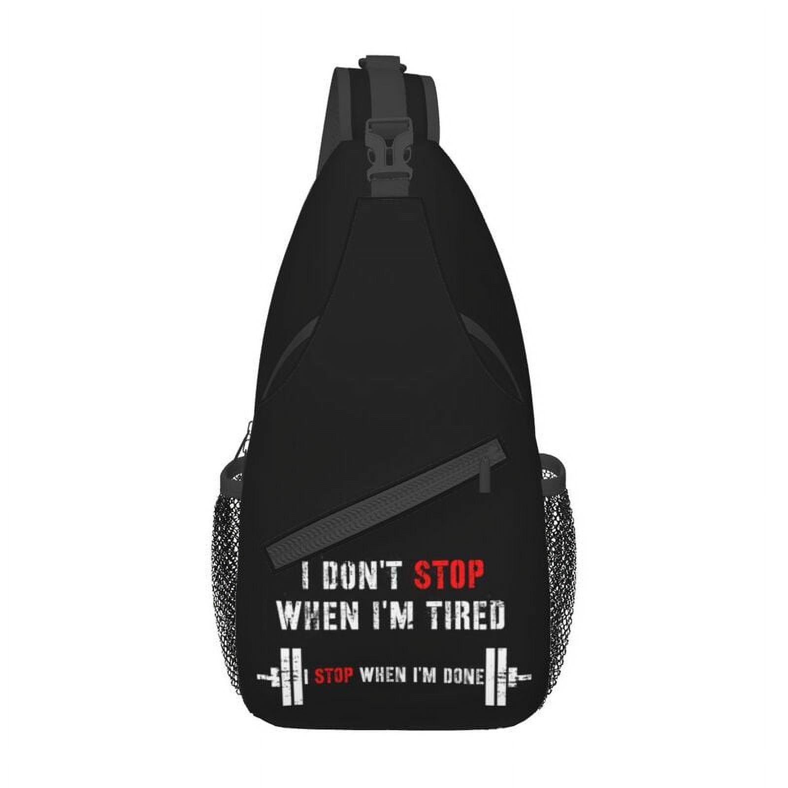 Fashion n Gym Logo Crossbody Sling Backpack Men Bodybuilding Fitness ...