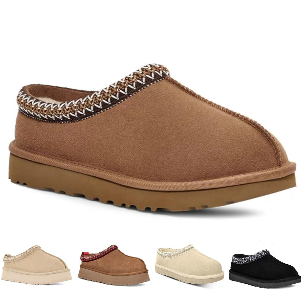 Fashion plush platform slippers for kids trend Mini Fleece Lined boots ...